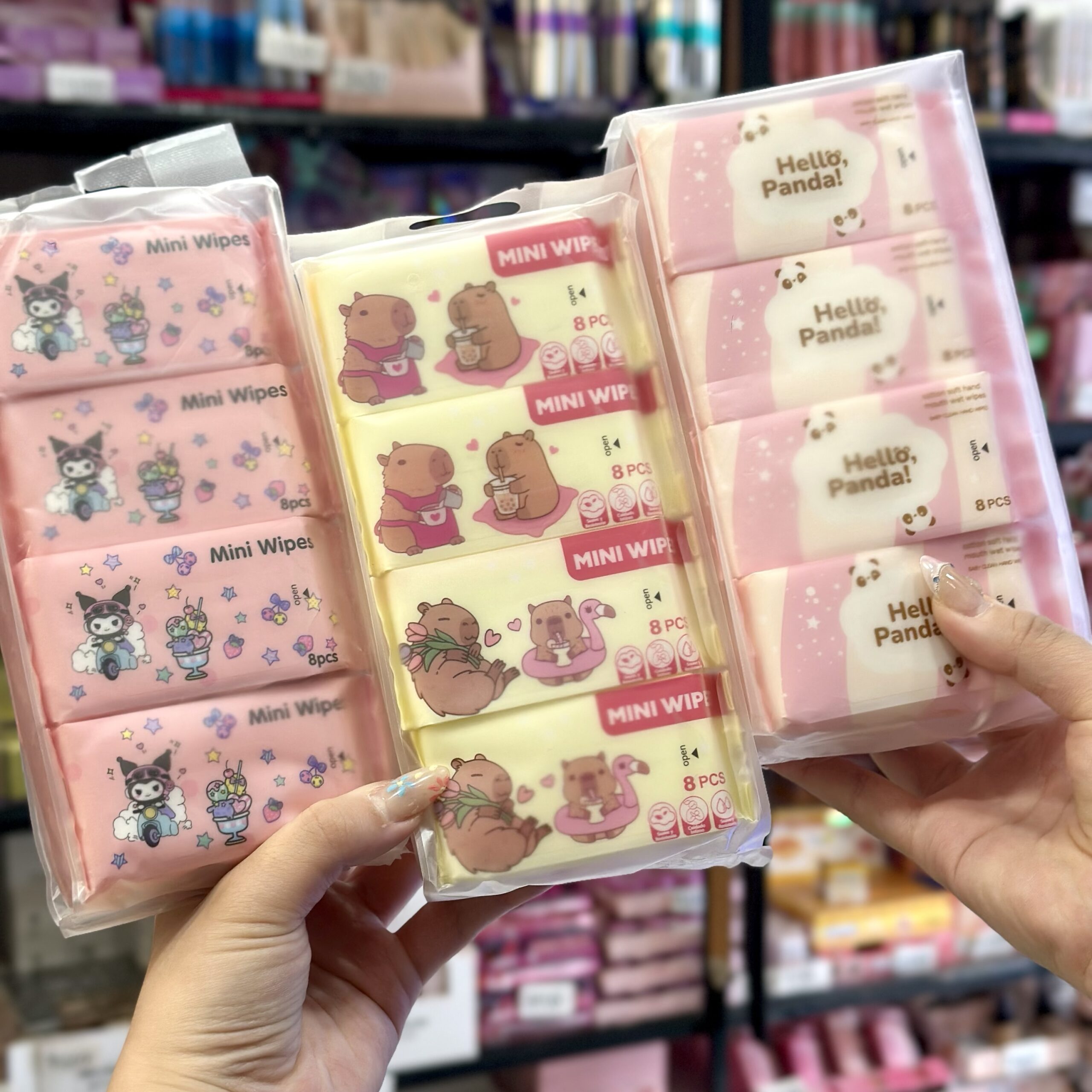 Pack 64pc Mini wipes toallitas humedas sanitizantes – Tienda Sofia