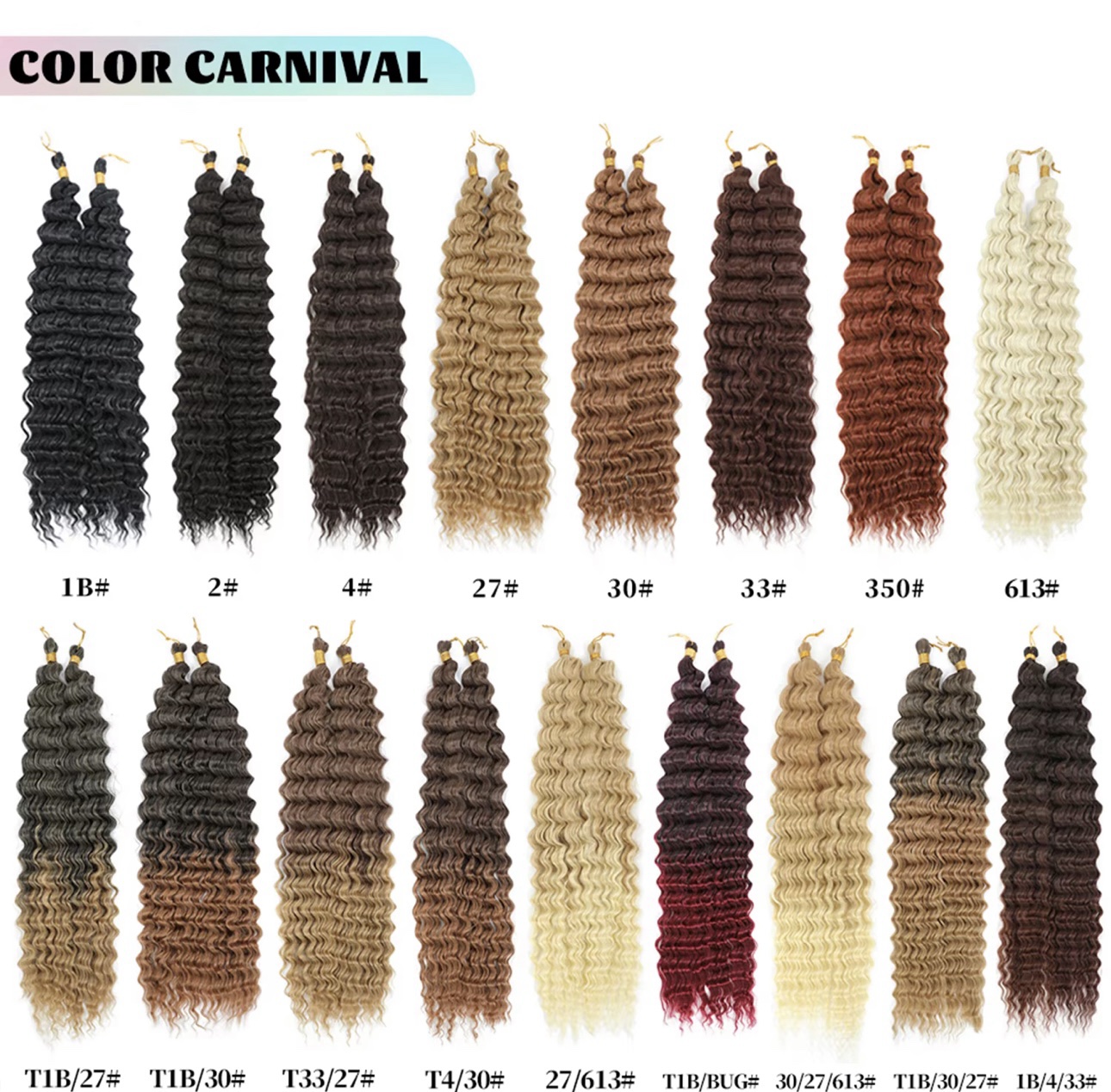 PACK x10 extensiones trenzas africanas deep wave con rizos – Tienda Sofia